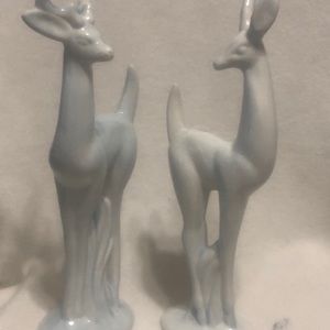 Other | Sheer Blue Glazed Ceramic Deer | Poshmark
